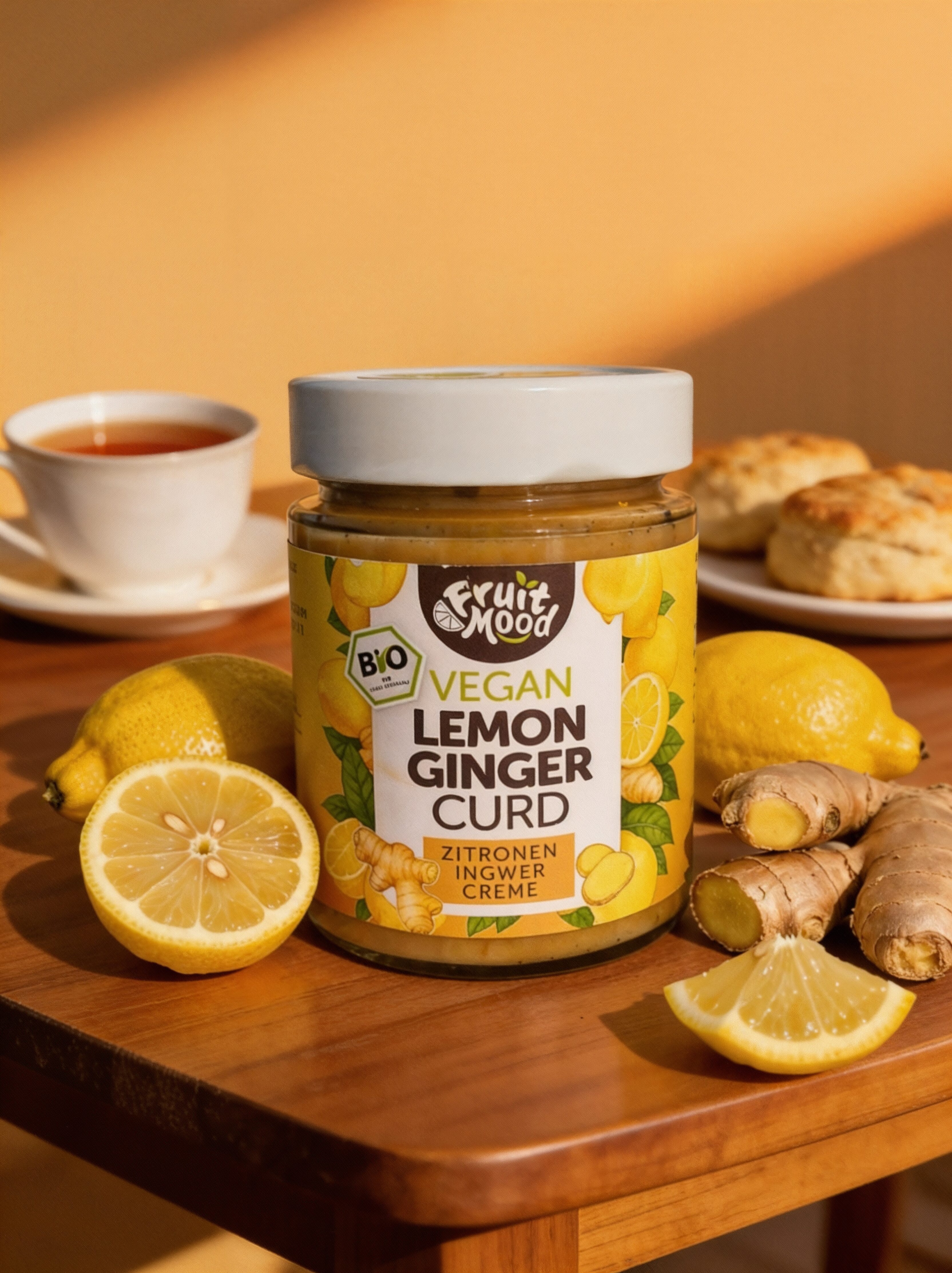 Vegan Lemon-Ginger Curd - Bio Zitronen-Ingwercreme | Fruit Mood ...